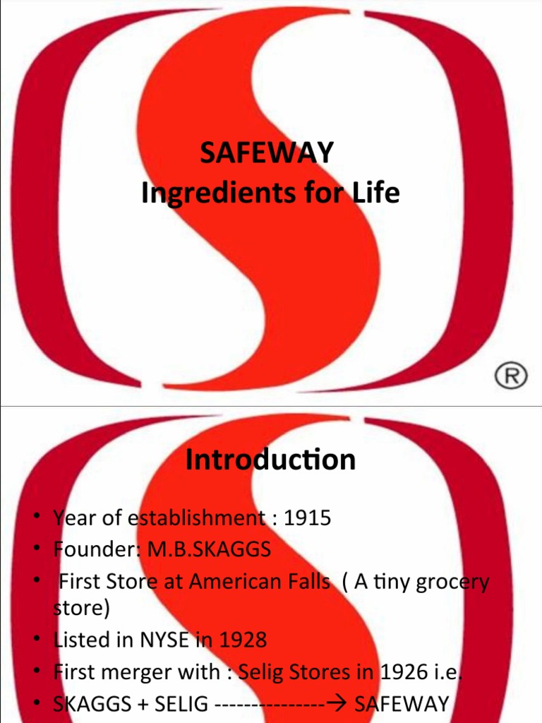 Safeway Ingredients For Life | PDF | Supply Chain Management | Point Of ...
