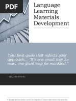 Language Learning Materials Development | PDF | Learning | Language ...