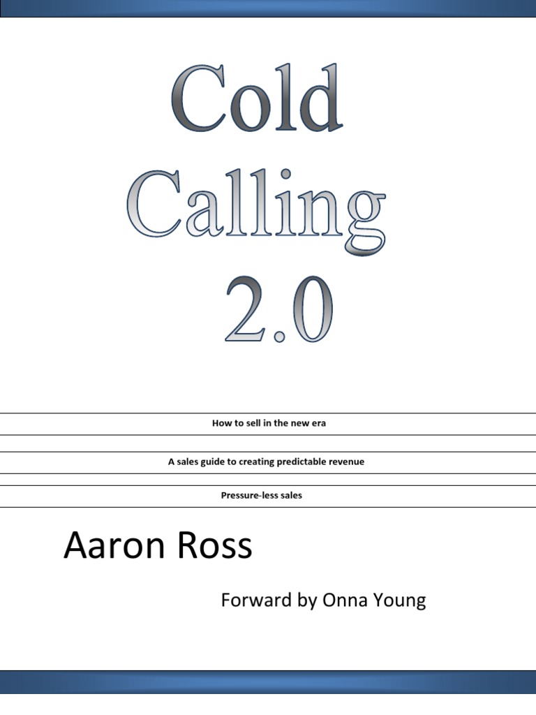 Cold Calling 2 0 Pdf Sales Salesforce Com