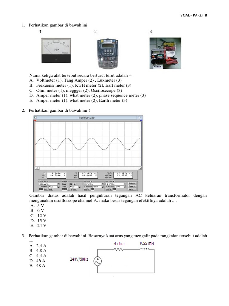 Soal Titl Paket B | PDF | Metode & Bahan Ajar | Teknologi & Rekayasa