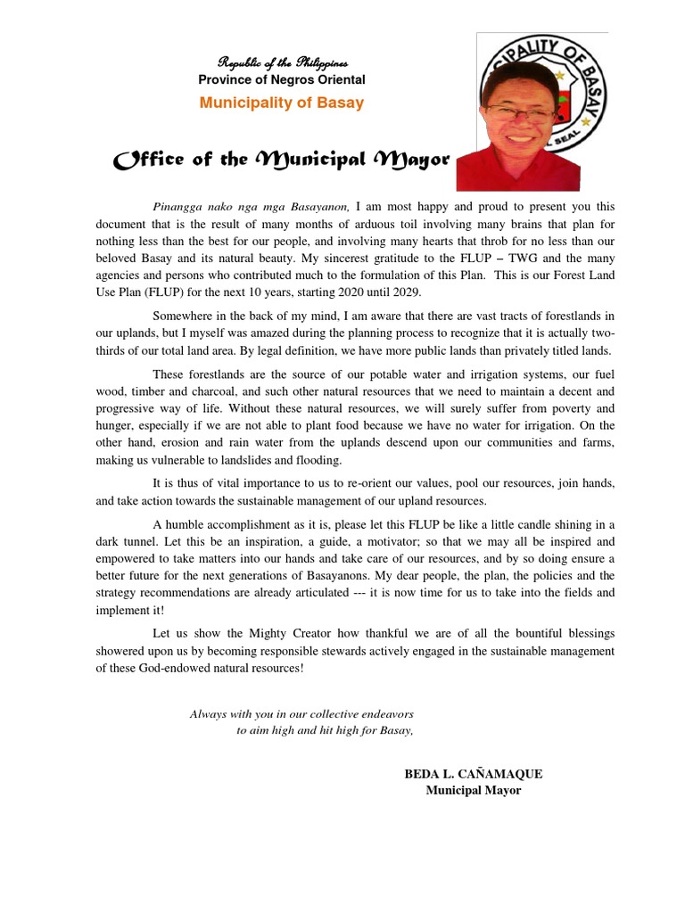 Mayor's Message | PDF | Sustainability | Natural Environment