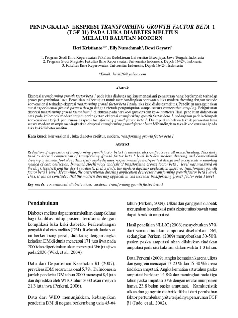 Ekspresi TGF Beta Kristianto PDF | PDF