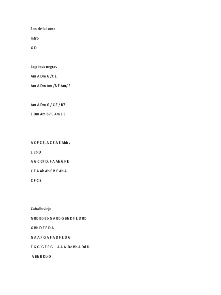 Repertorio Son Cubano | PDF