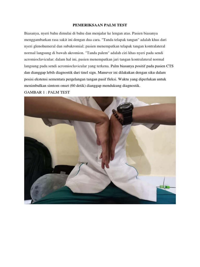 Pemeriksaan Palm Test Dan Prayer Test | PDF
