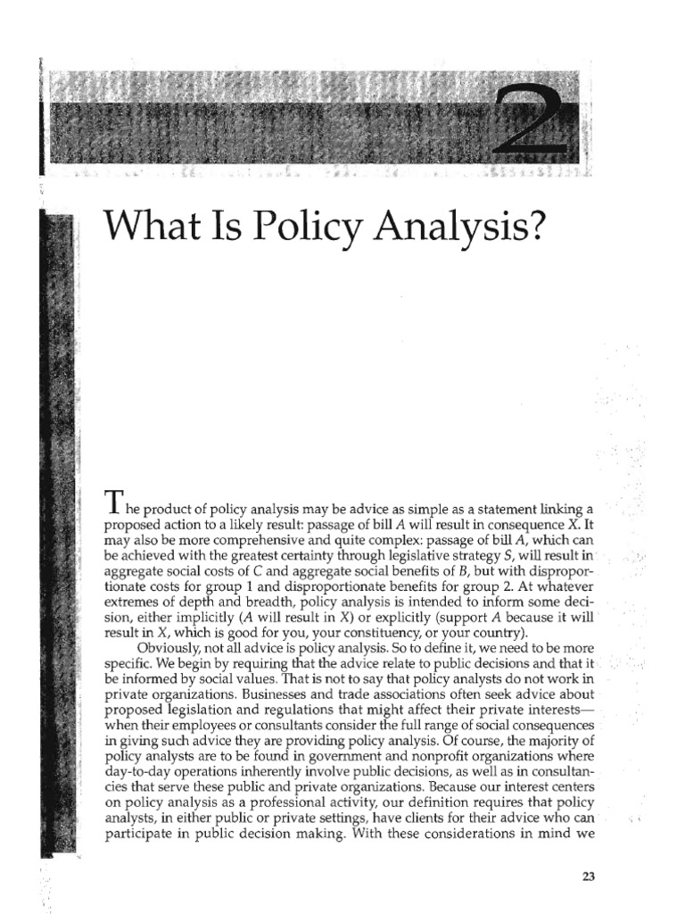 Weimer y Vining Policy Analysis | PDF