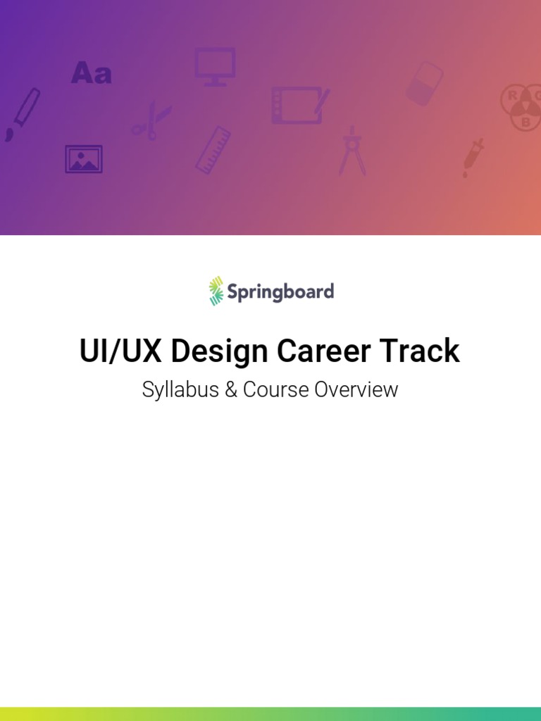 UI:UX Design Career Track - IXC - Syllabus | PDF | Usability | User ...