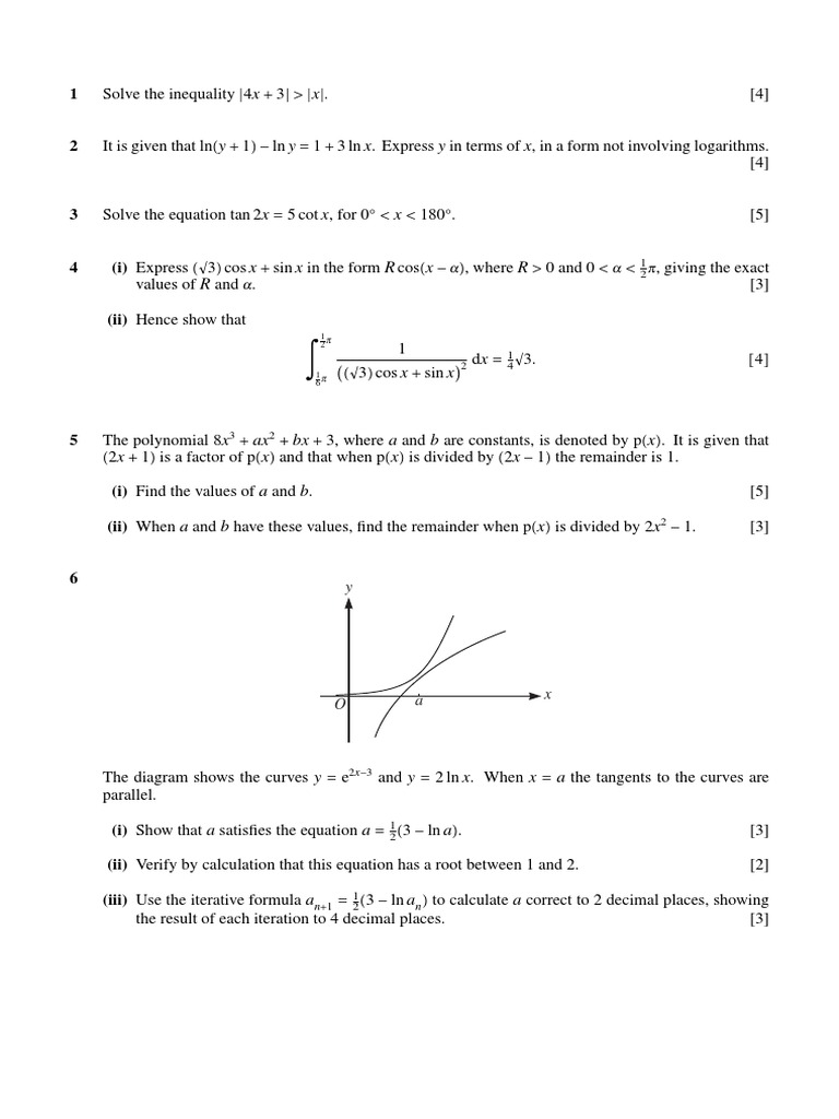 9709 s13 QP 33 | PDF | Equations | Trigonometric Functions