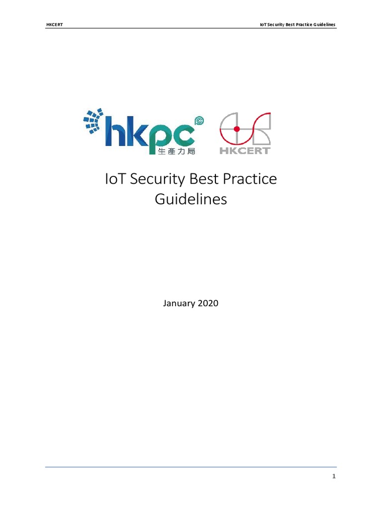 IoT Security Best Practice Guidelines | PDF | Internet Of Things | Encryption