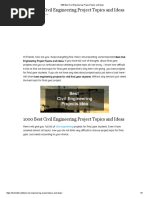 Civil Engineering Final Year Projects Topics List PDF | PDF | Green ...