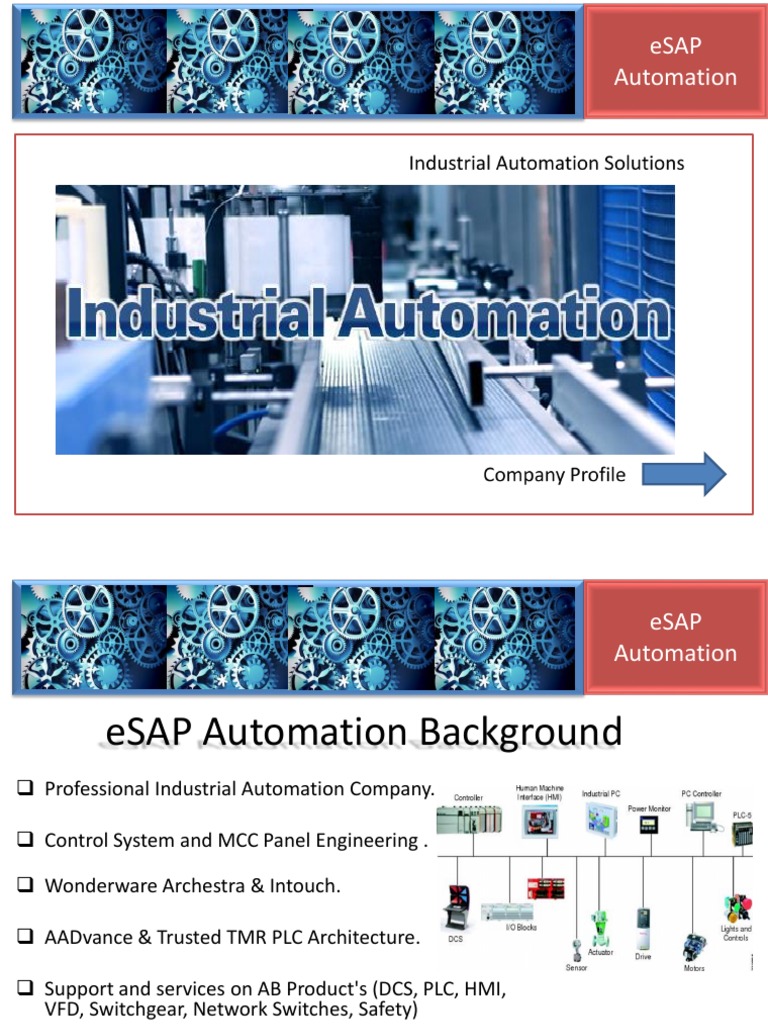 eSAP Automation Company Profile | PDF | Automation | Programmable Logic ...