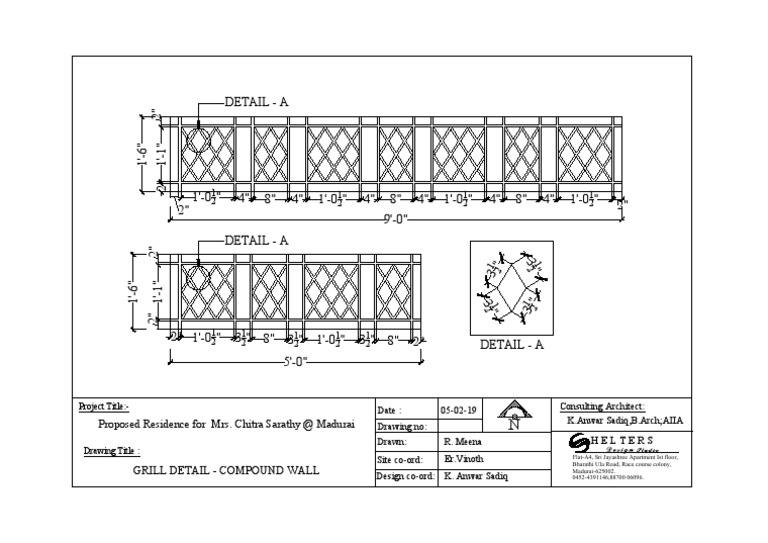 Compound Wall - Grill Design | PDF