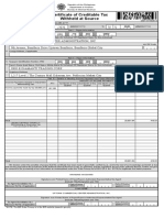 Bir Form 2307 Sample | PDF | Withholding Tax | Corporate Tax