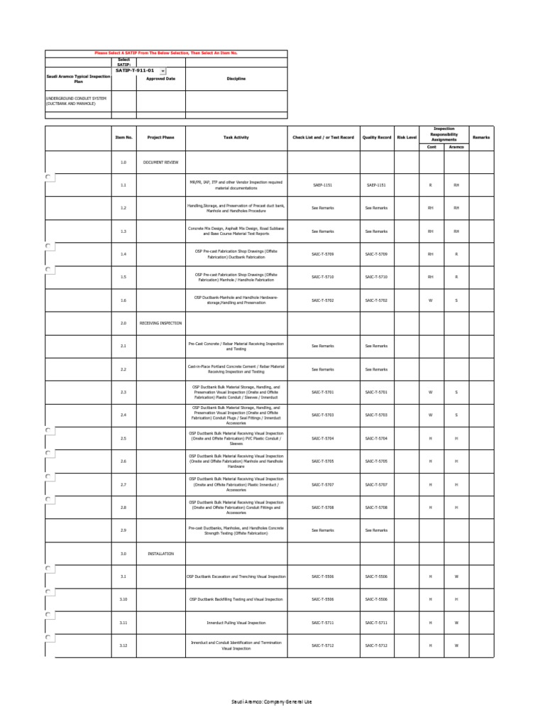 SATIP-T-911-01 Ver 08 | PDF | Precast Concrete | Building Engineering