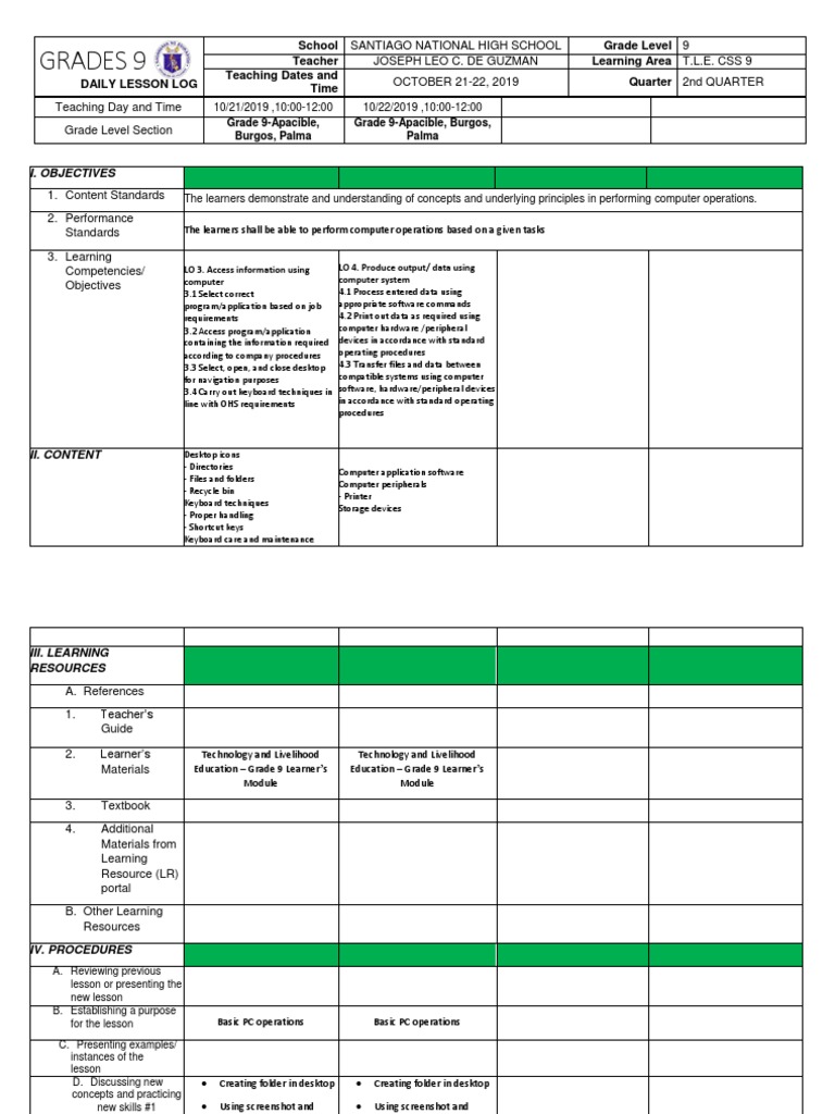 Tle Css 2nd Quarter Week 8 | PDF | Application Software | Computer Keyboard