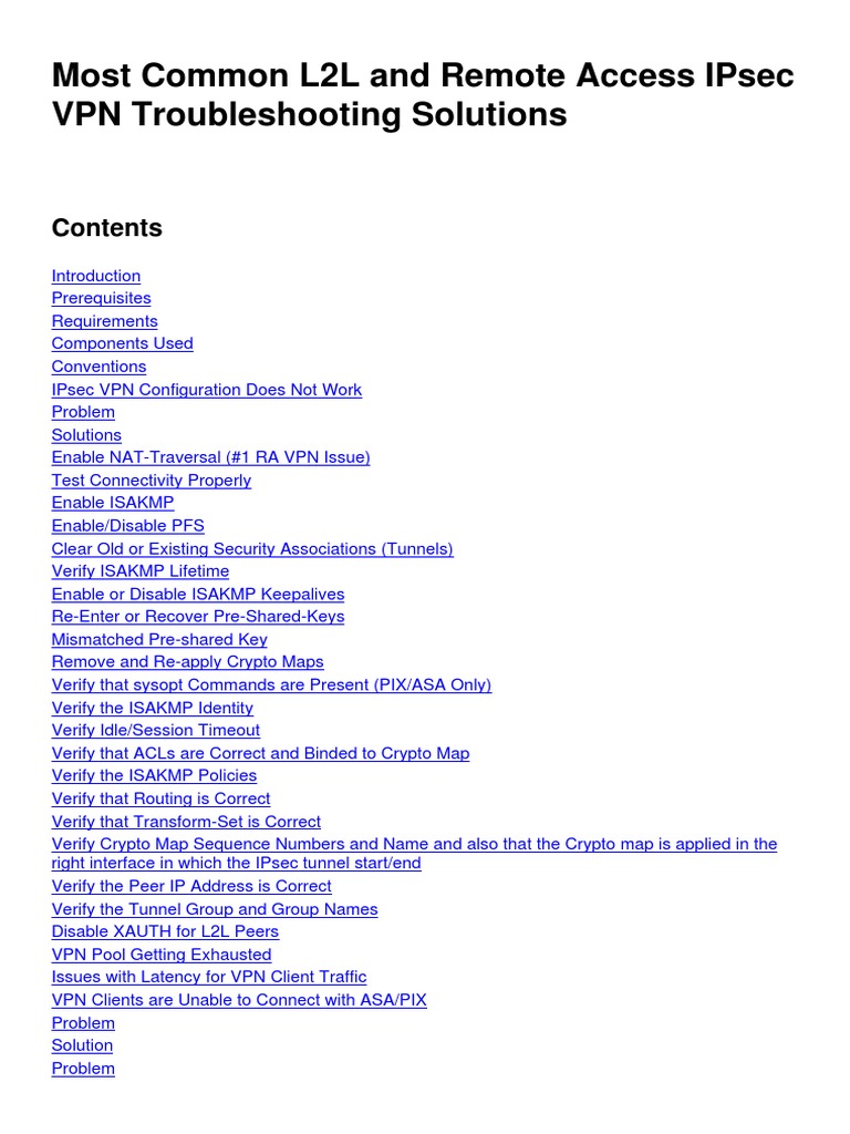 Remote Access IPsec Tshoot | Download Free PDF | Virtual Private Network | Router (Computing)
