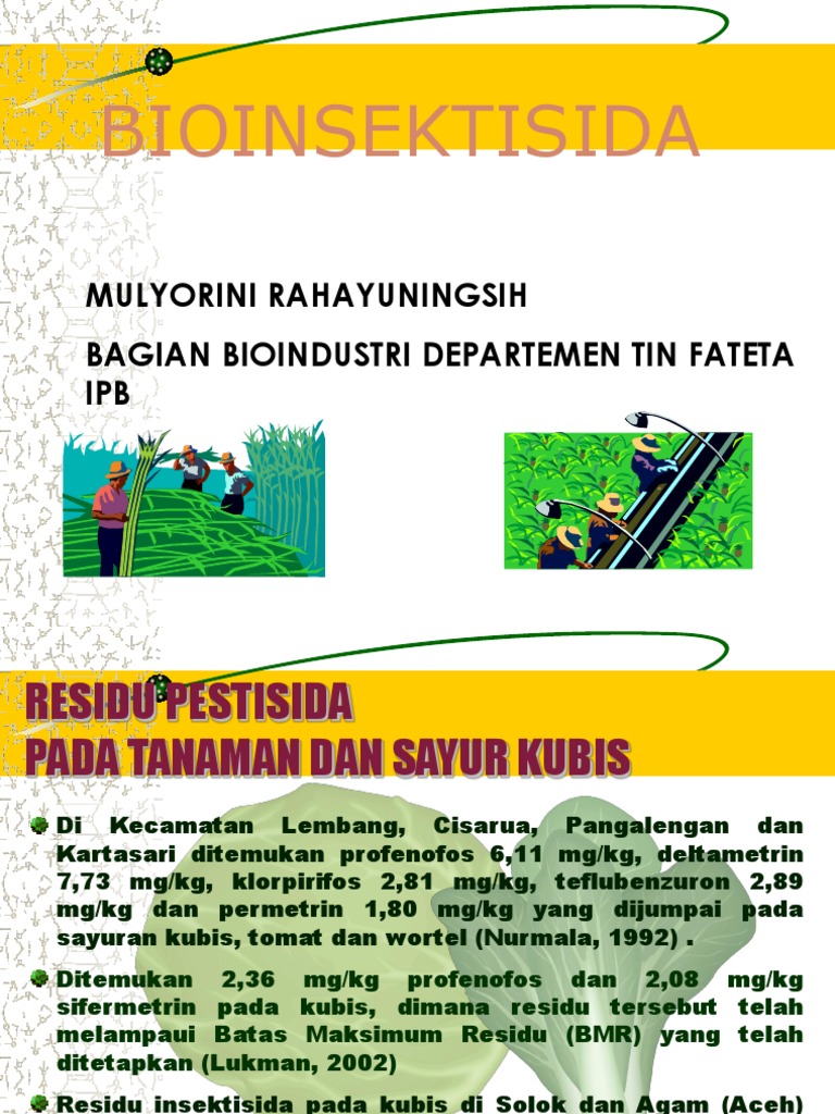 Bioinsektisida: Solusi Ramah Lingkungan | PDF