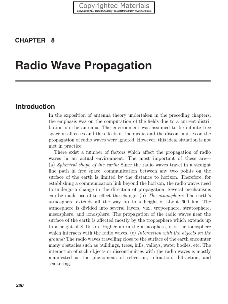 Bab 8 Radio Wave Propagation | PDF | Radio Propagation | Antenna (Radio)