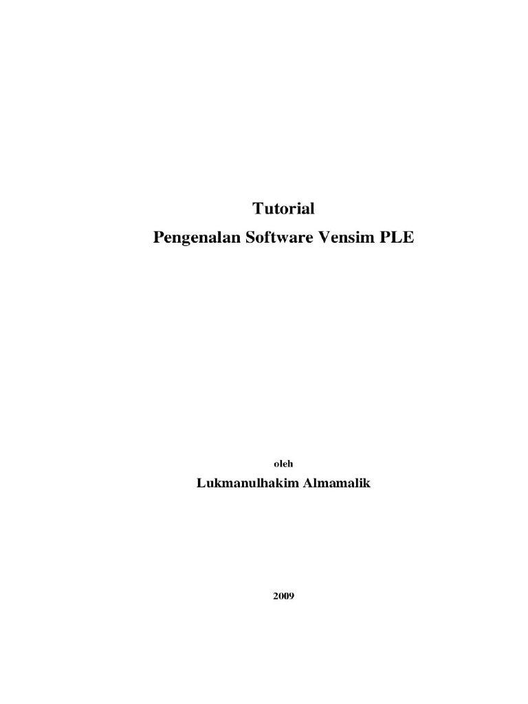 Tutorial Pengenalan Vensim | PDF