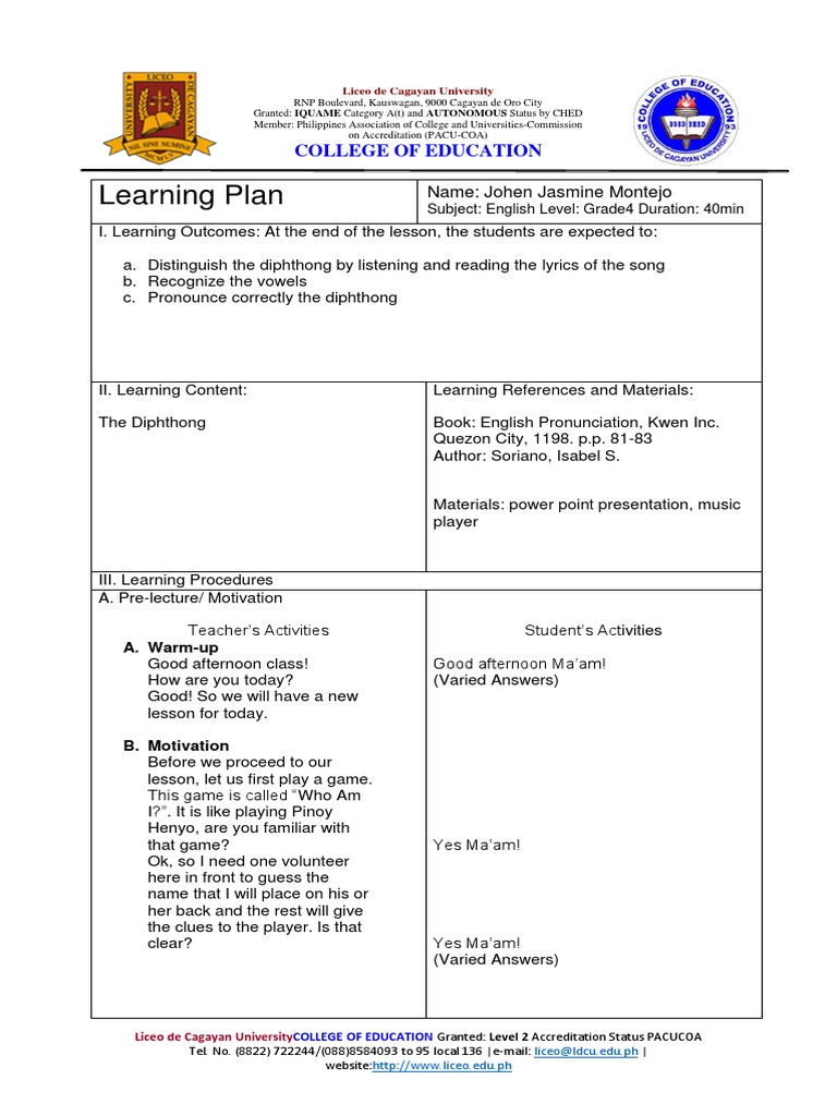 Lesson - Plan. - Cte (TLR) | PDF | Semiotics | Languages