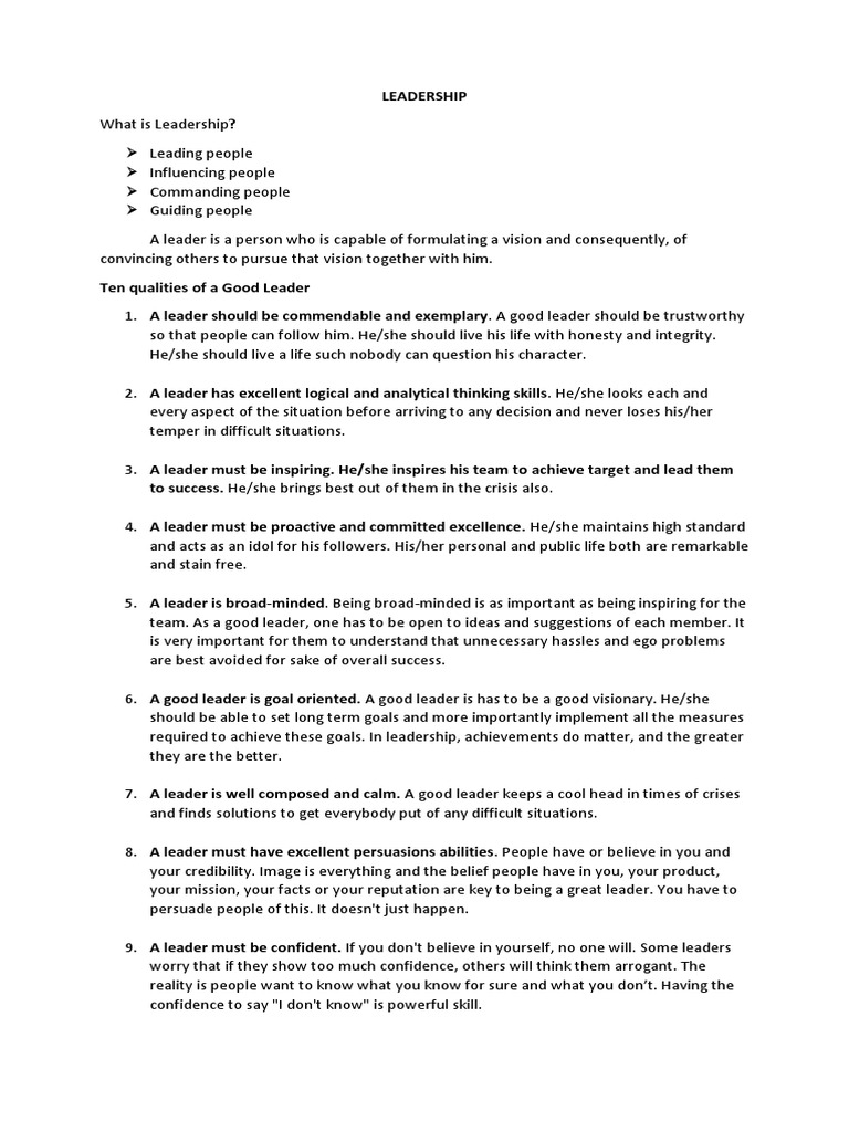 Types of Leadership Styles.2 | PDF | Leadership | Decision Making