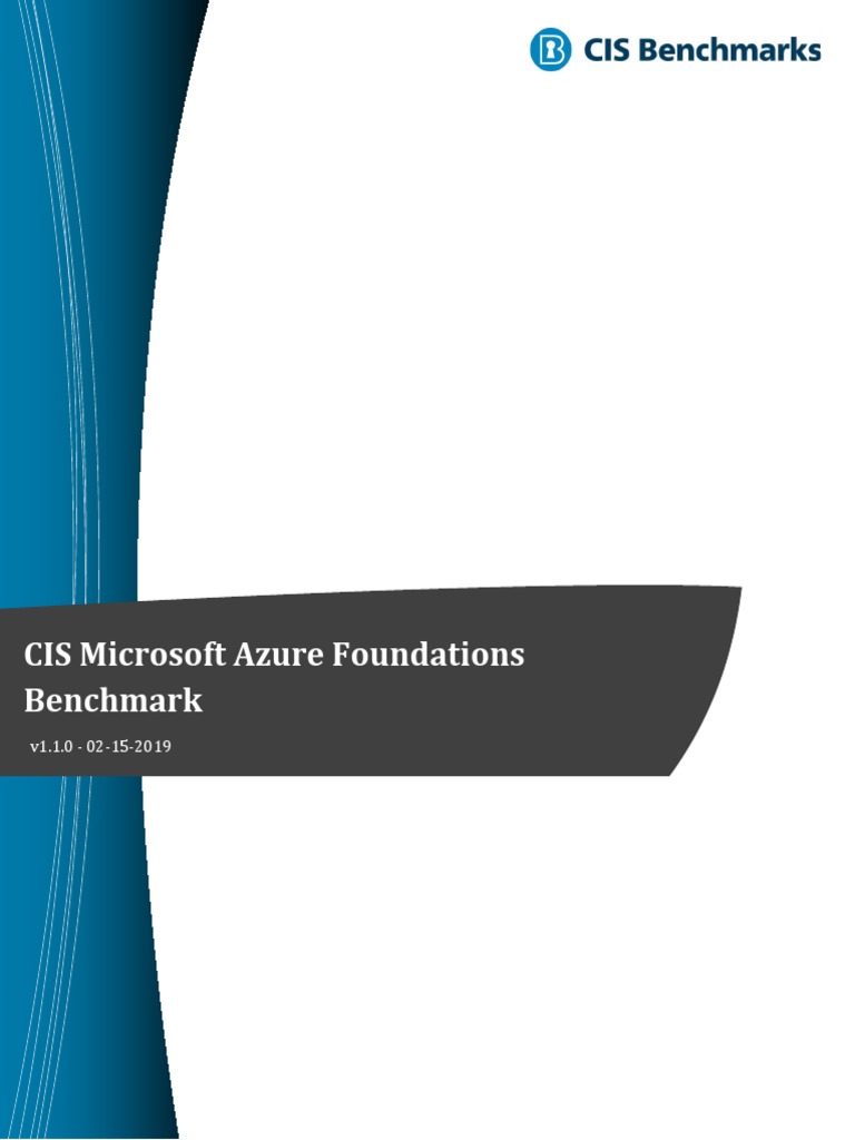 CIS Microsoft Azure Foundations Benchmark v1.1.0 PDF | Download Free ...