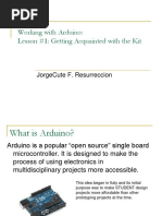 Introduction To Arduino | PDF | Arduino | Microcontroller