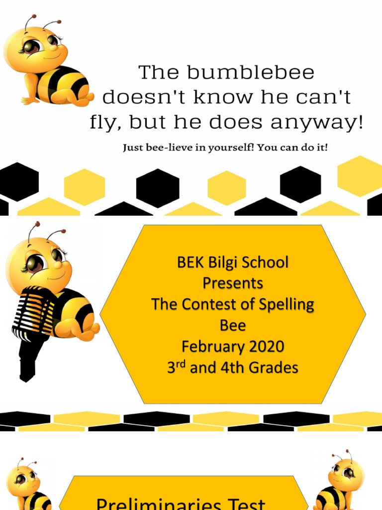 Primary School Spelling Bee 2020 | PDF
