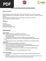 Severe Weather Contingency Plan Template | PDF | Severe Weather | Weather