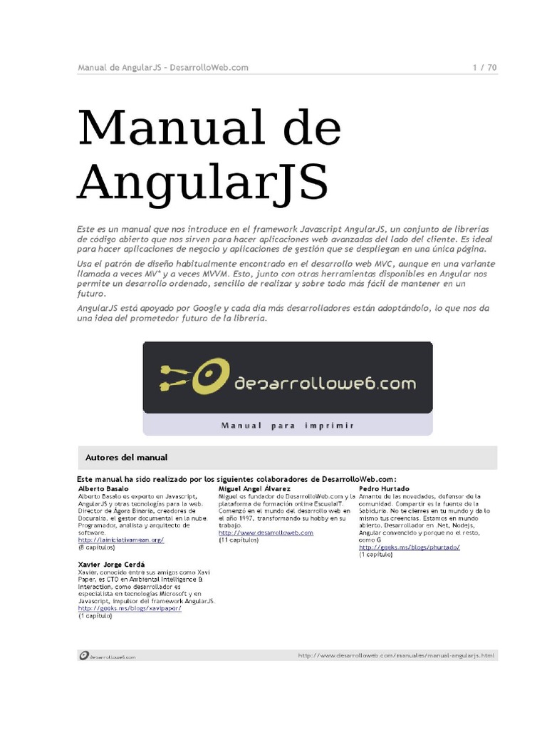 Manual de AngularJS | PDF