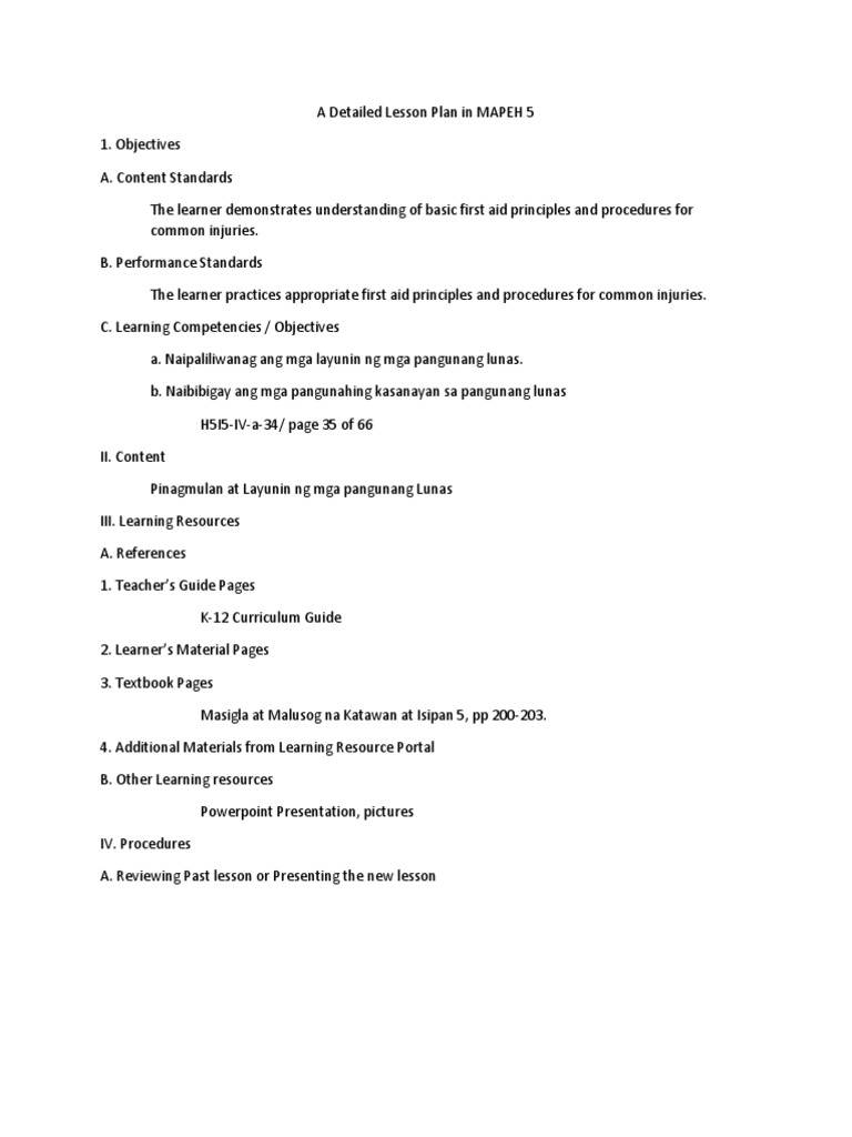 Mapeh First Aid | PDF