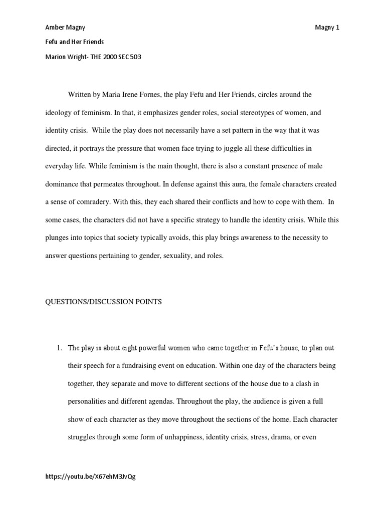 Feminism and Identity in Fefu | PDF | Lgbt | LGBTQIA+ Studies