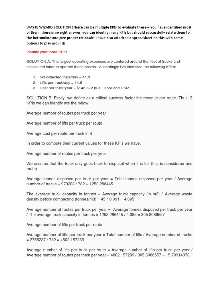 Waste Wizard Solution | PDF | Earnings Before Interest | Income