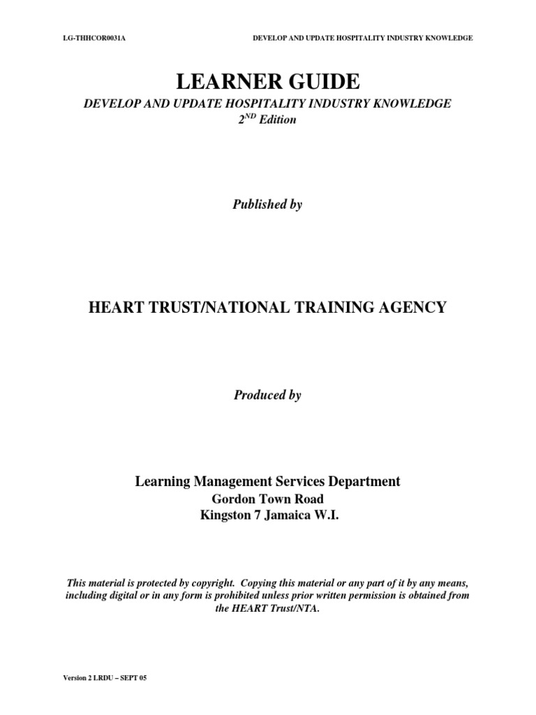 Develop and Update Hospitality Industry Knowledge | PDF | Web Search ...