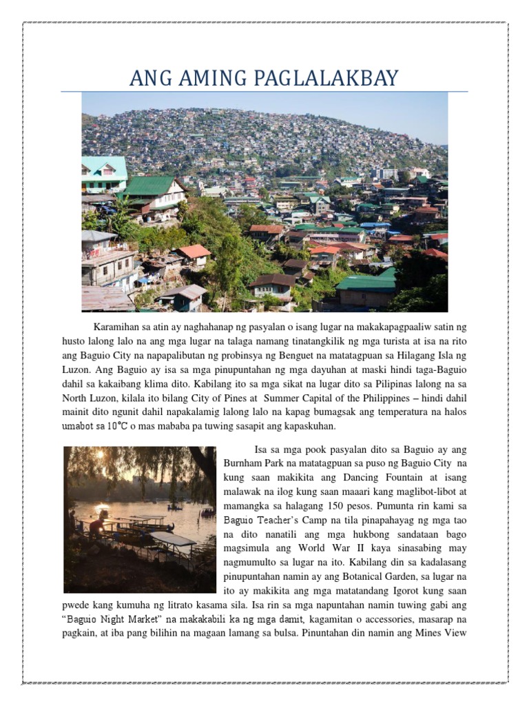 Lakbay Sanaysay | PDF