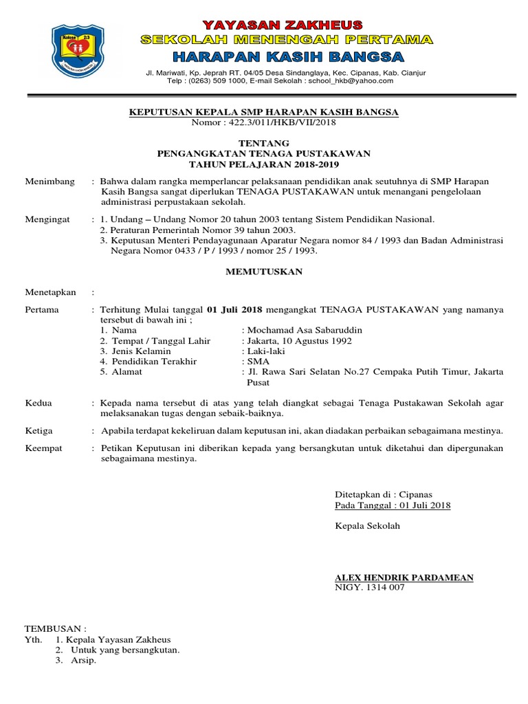 SK TenDik 18-19 | PDF