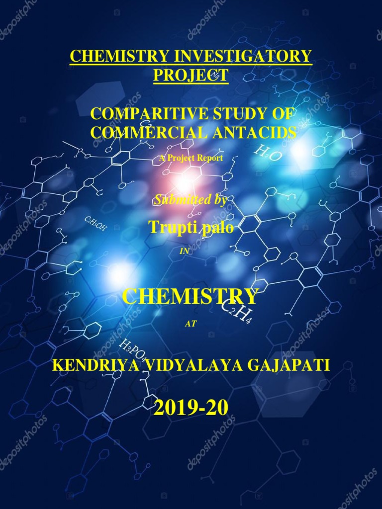 Chemistry Investigatory Project | PDF
