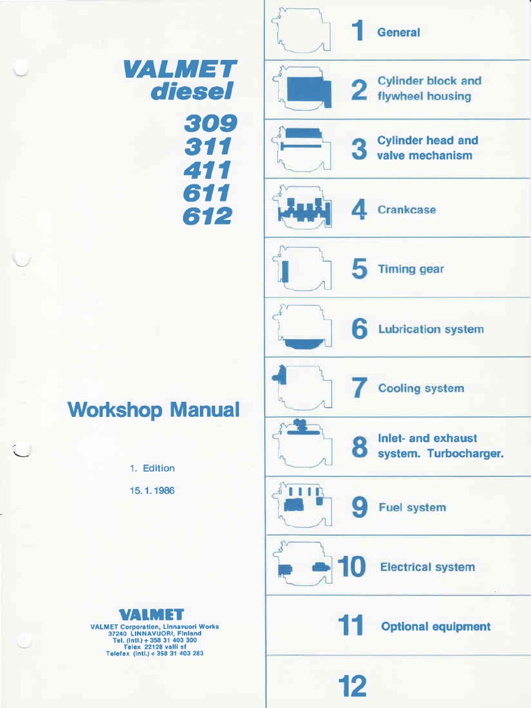 Valmet Diesel Workshop Manual | PDF