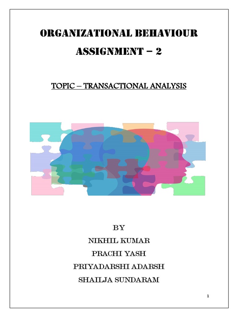 Transactional Analysis | PDF | Psychotherapy | Psychological Concepts