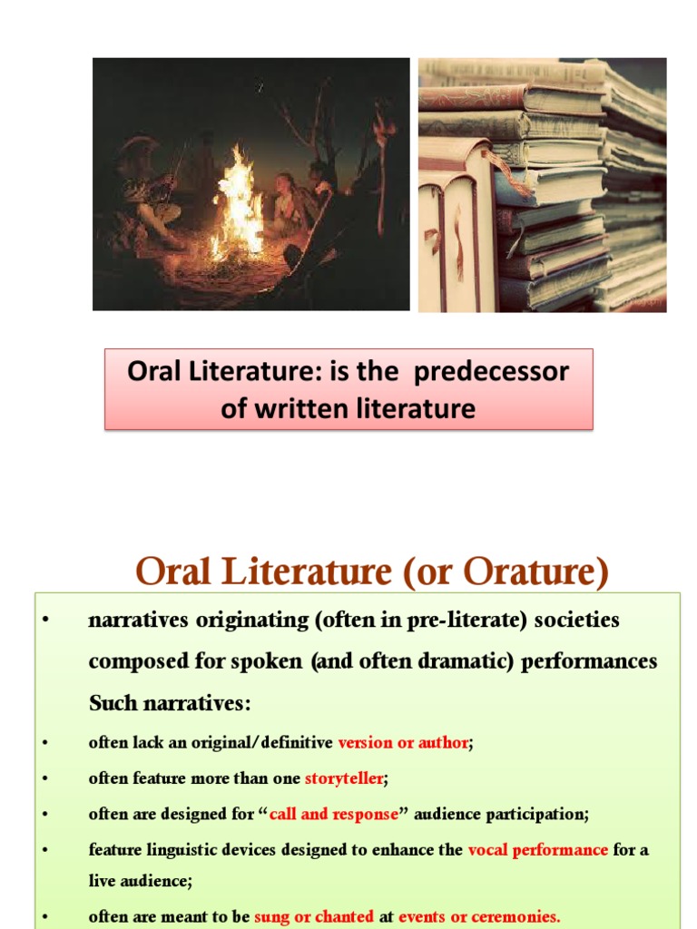 Presentation2 Oral Literature 2 | PDF | Oral Literature | Oral Tradition
