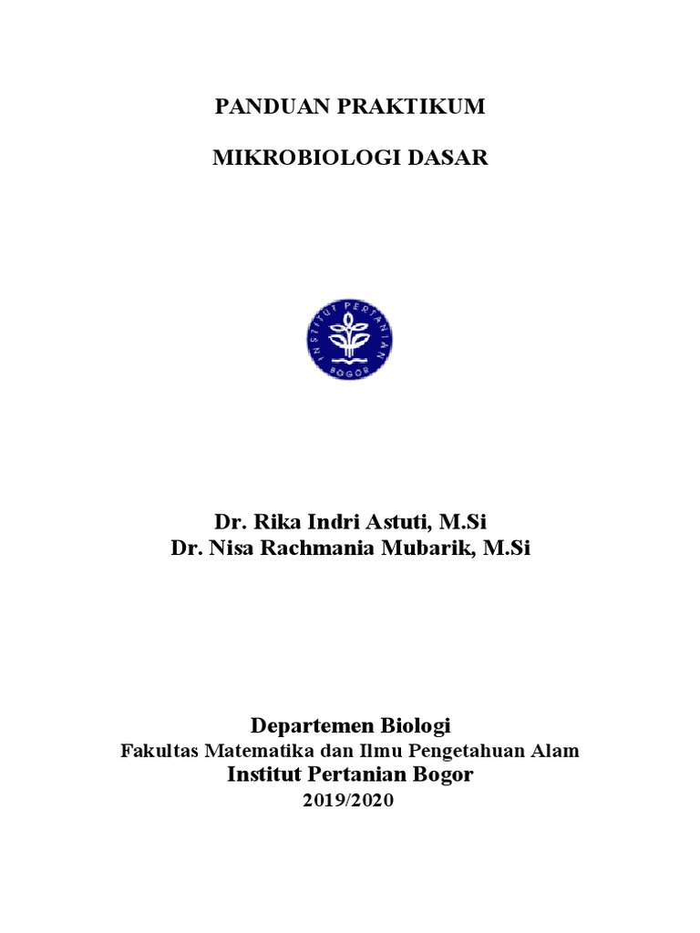 Panduan Praktikum Mikrobiologi Dasar (BIO210) | PDF
