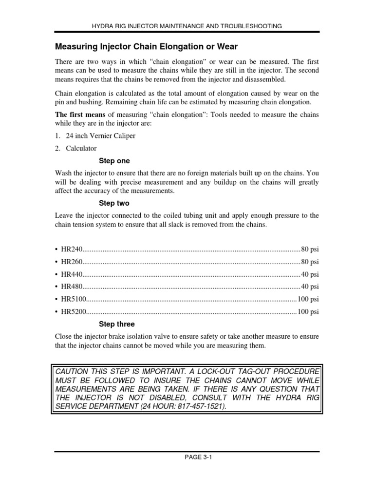 Injector Chain Length Measurement | PDF | Manufactured Goods ...