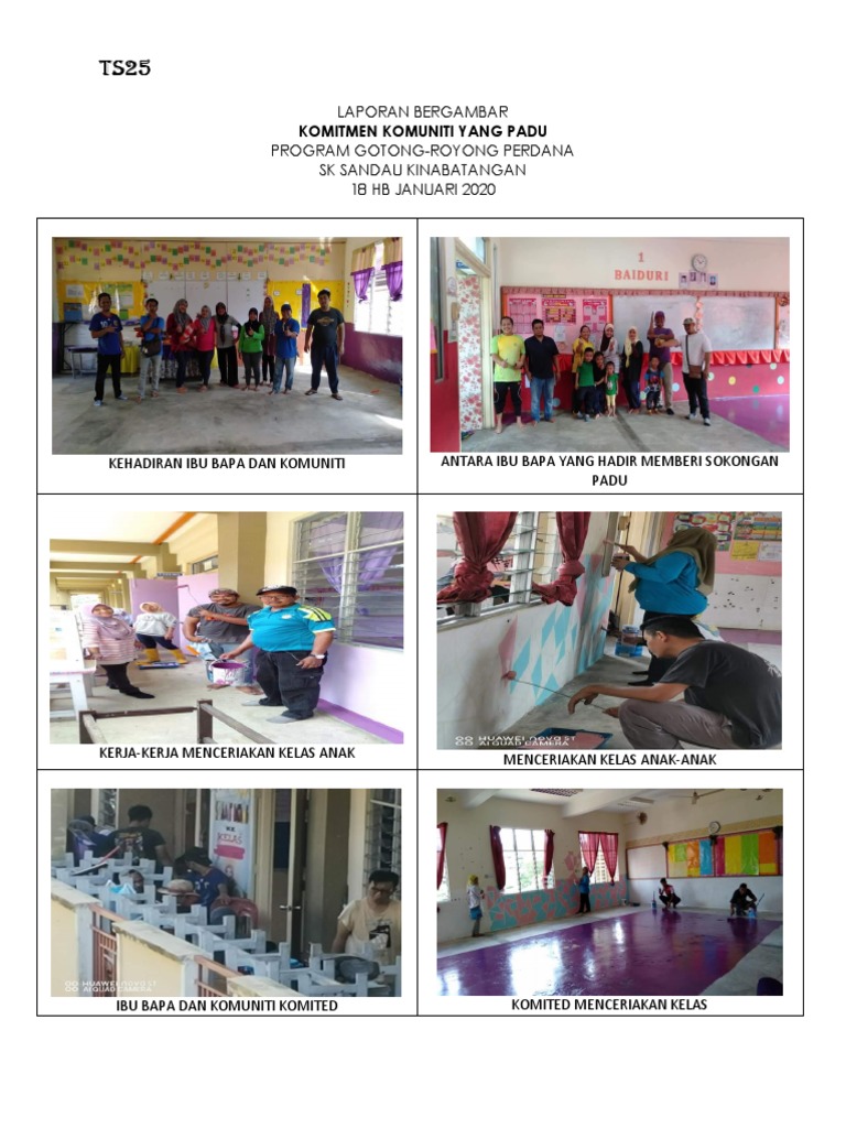 Laporan Bergambar Gotong Royong | PDF