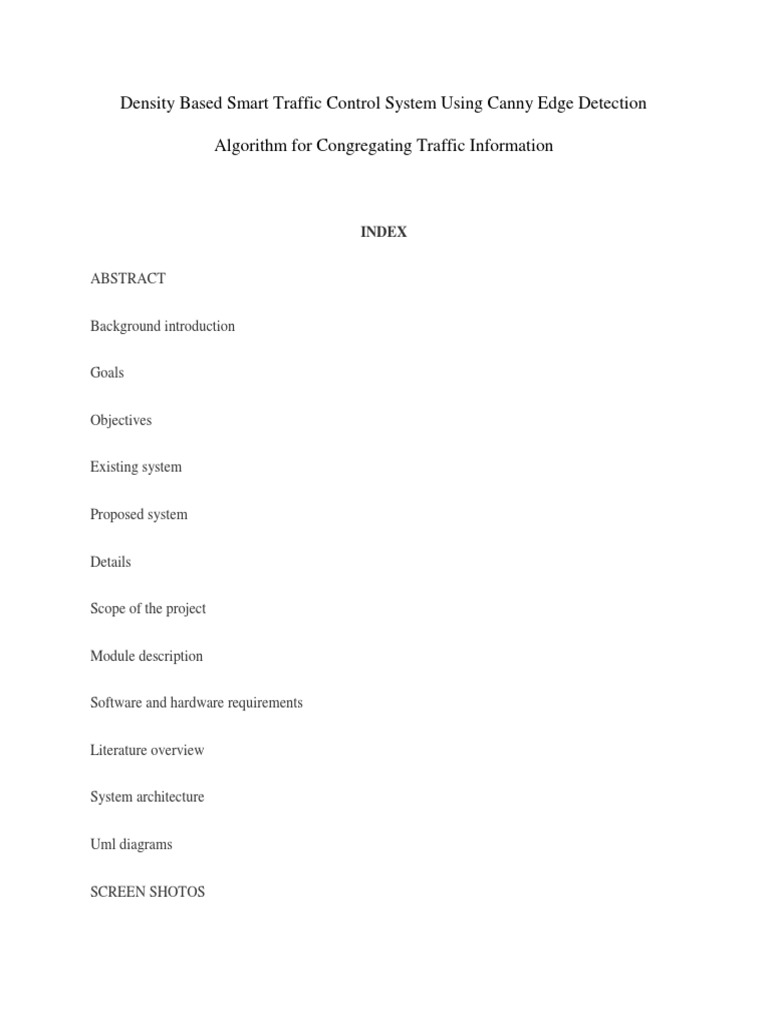Density Based Smart Traffic Control System UsingCanny Edge Detection ...
