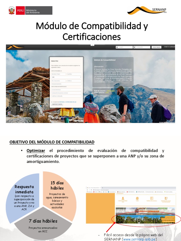 Módulo de Compatibilidad SERNANP | PDF | Informática | Informática y ...