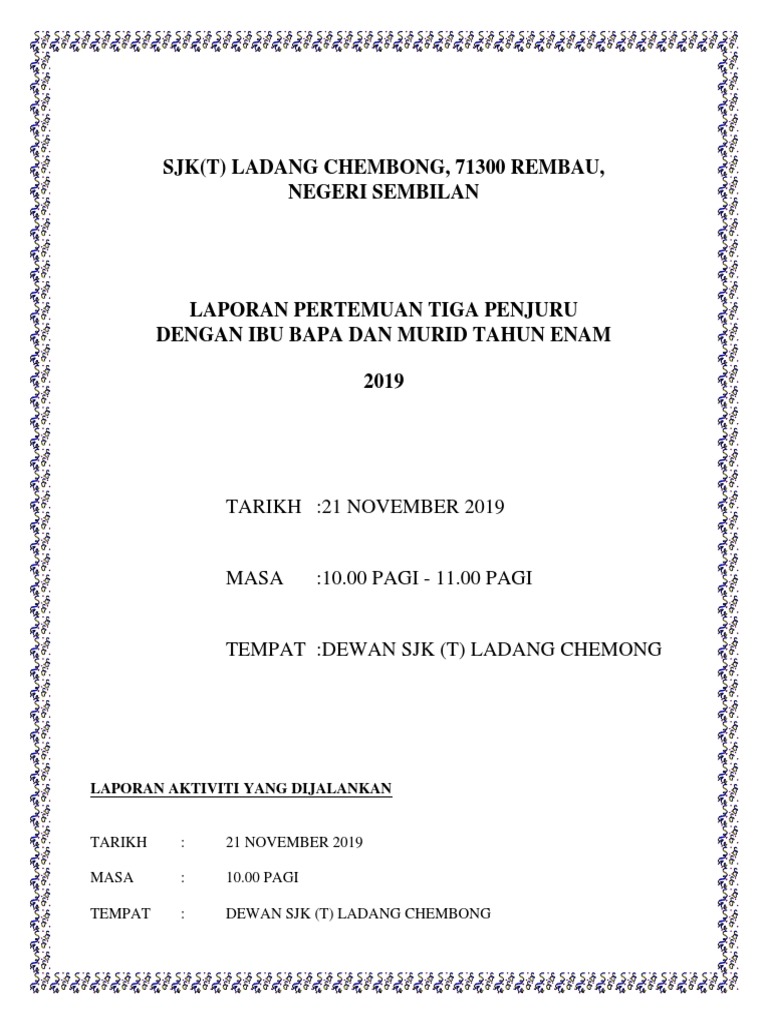 Laporan 3 Penjuru | PDF | Kesehatan Holistik
