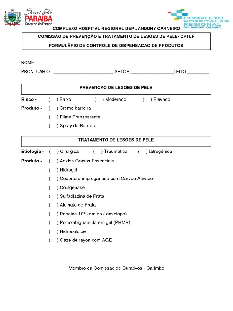 Formulãrio de Controle de Dispensacao | PDF