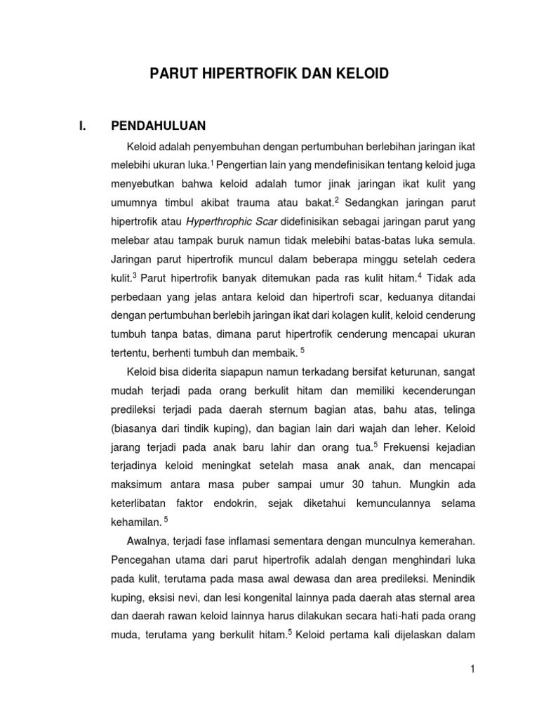 Parut Hipertrofik Dan Keloid | PDF