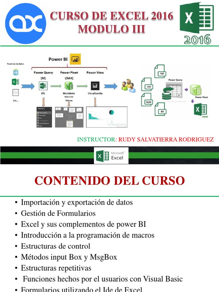 Importar y Exportar Datos Power BI | PDF | Microsoft Excel | Servidor ...