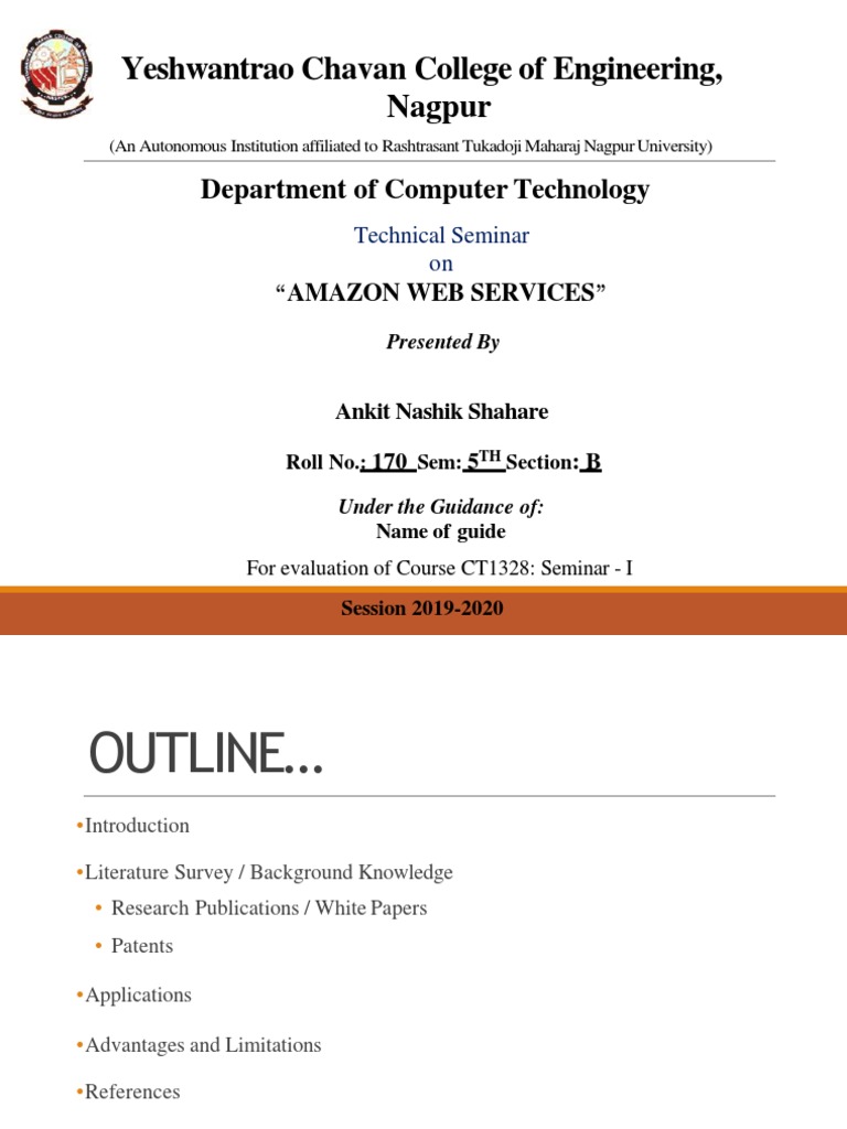 Seminar PPT | PDF | Amazon Web Services | Cloud Computing