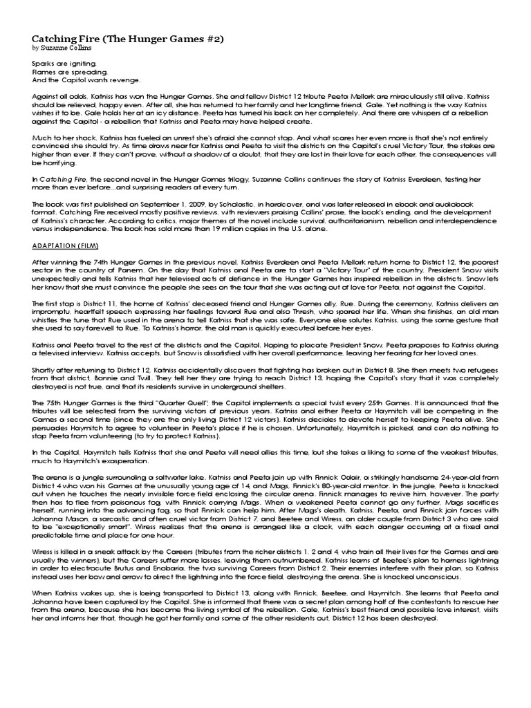 Catching Fire | PDF | Violence | Unrest